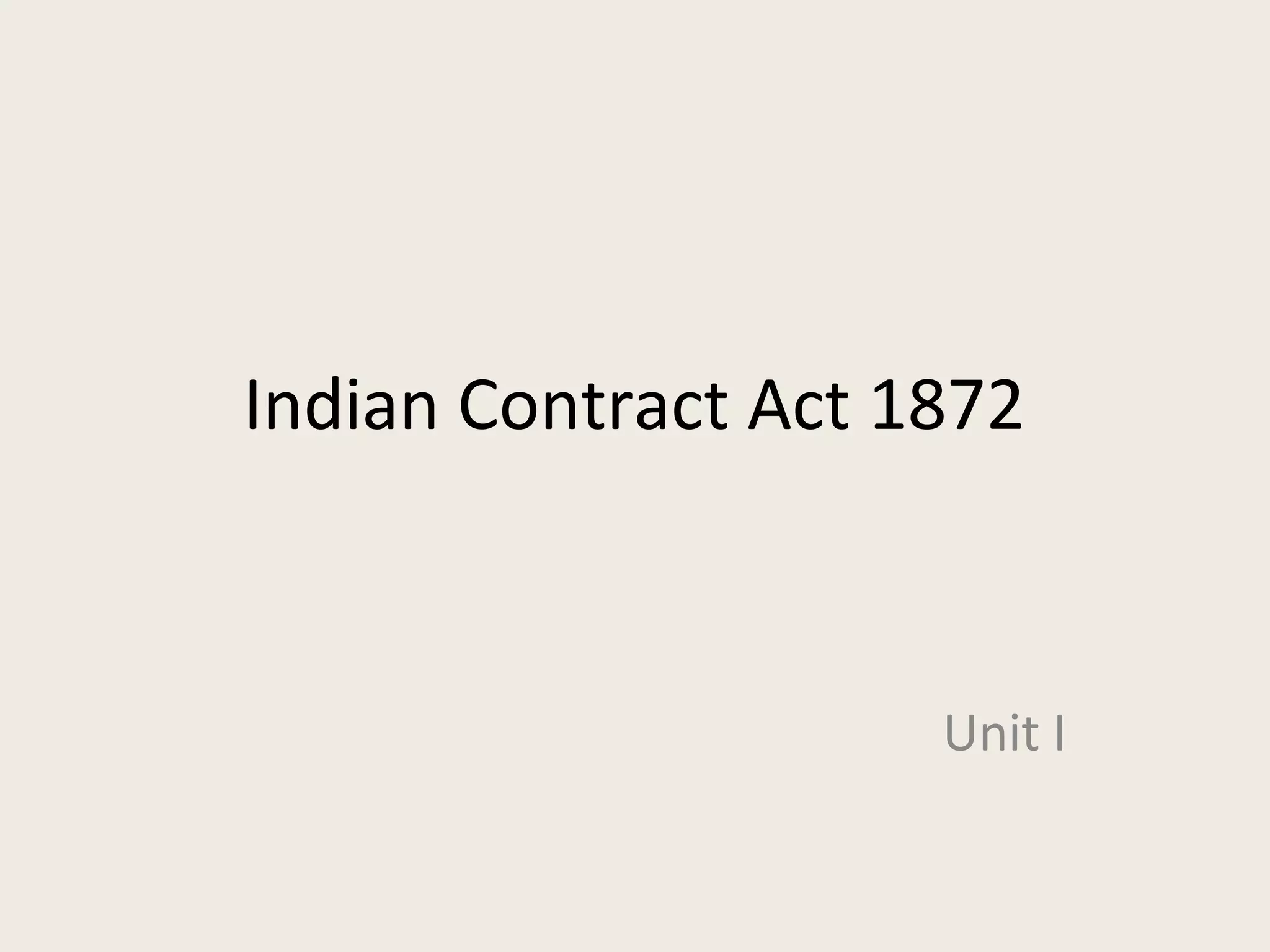 Indian contract act 1872 | PPT