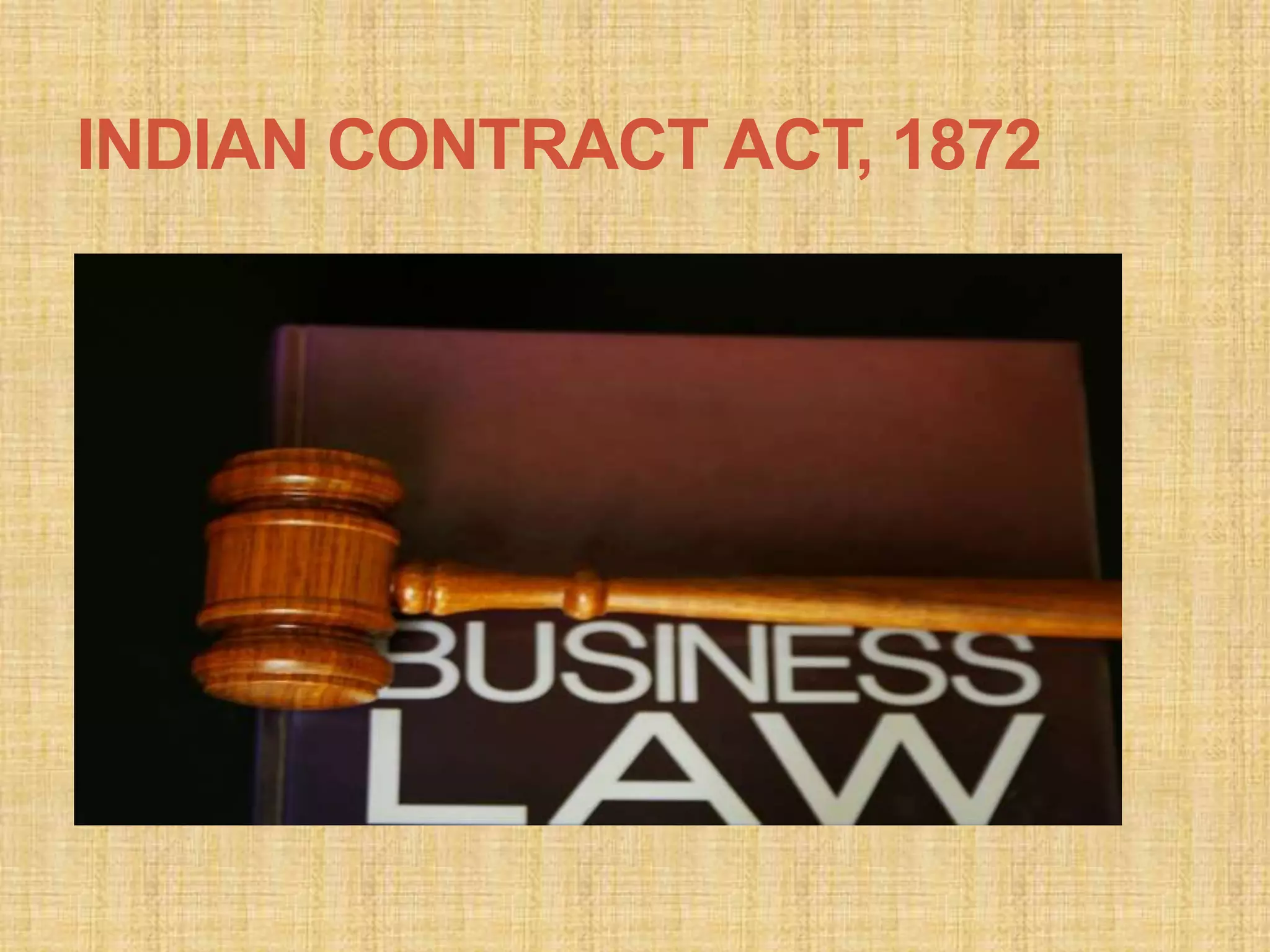 Indian contract act, 1872 | PPTX