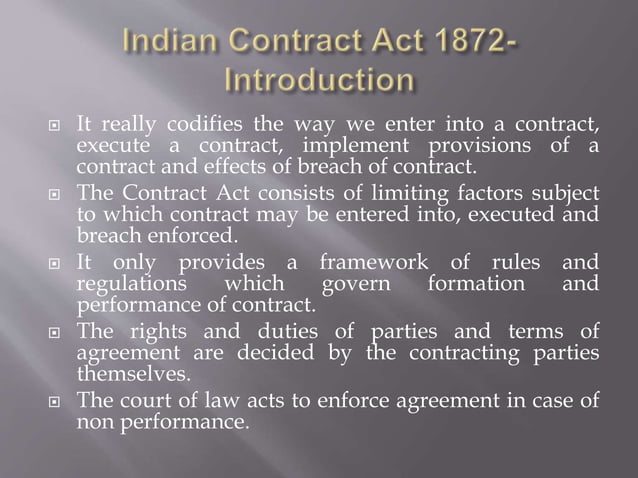 Indian contract act 1872 | PPTX