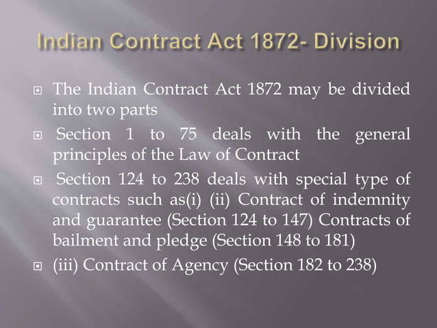 Indian contract act 1872 | PPTX