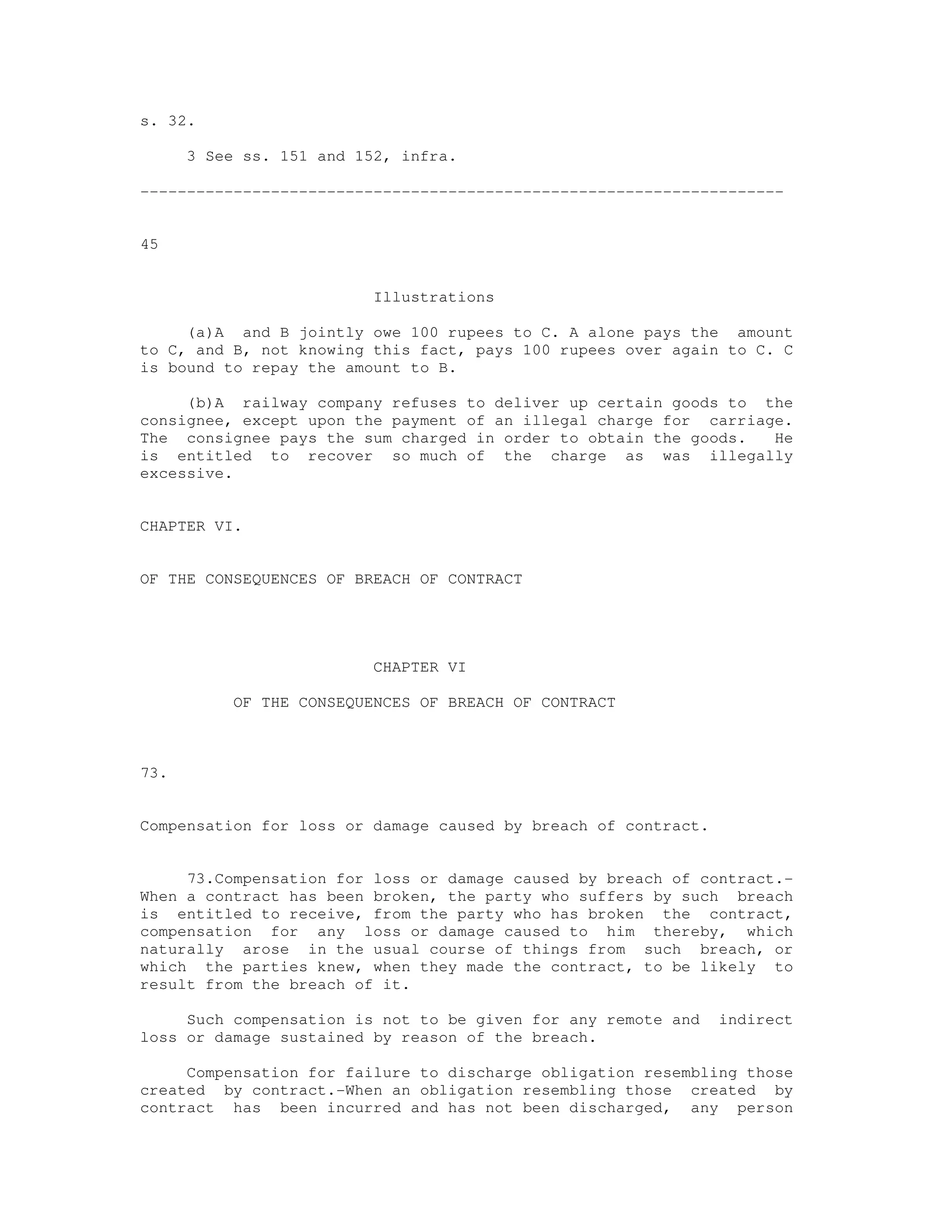 Indian Contract Act 1872, Bare Act | PDF