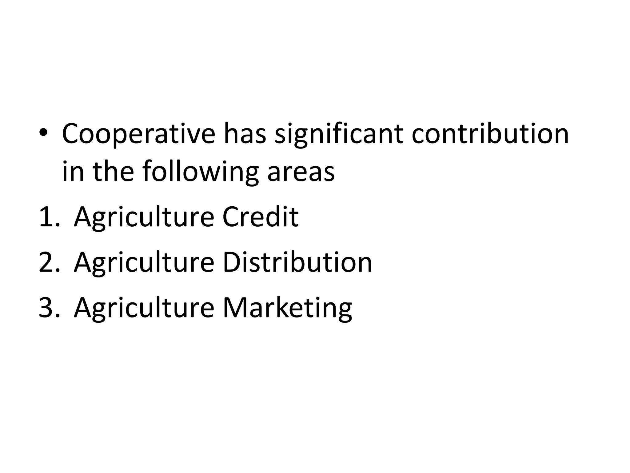 Indian coopertive movement and agriculture | PPTX