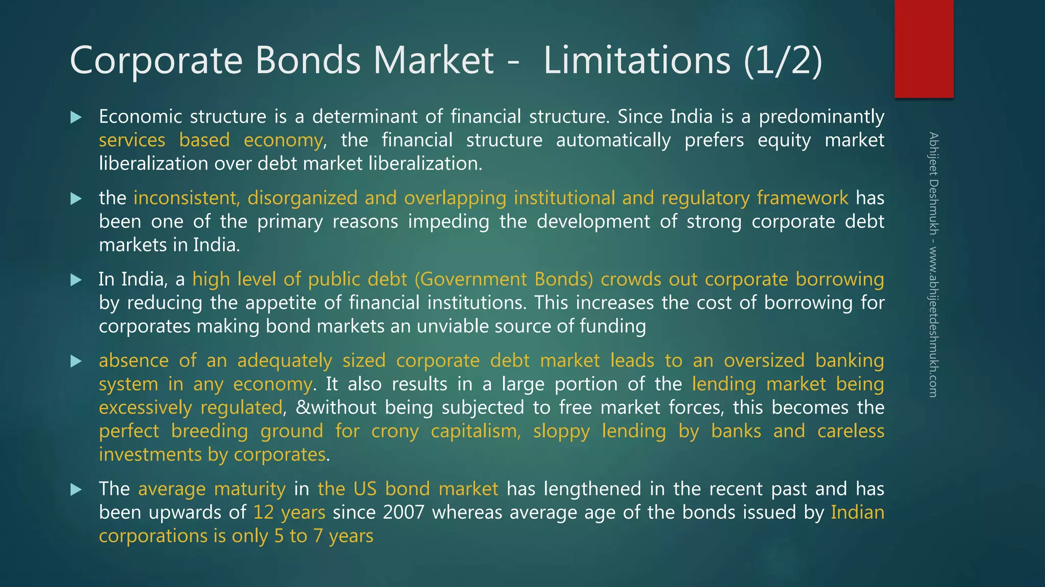 Indian corporate Bond market | PPTX