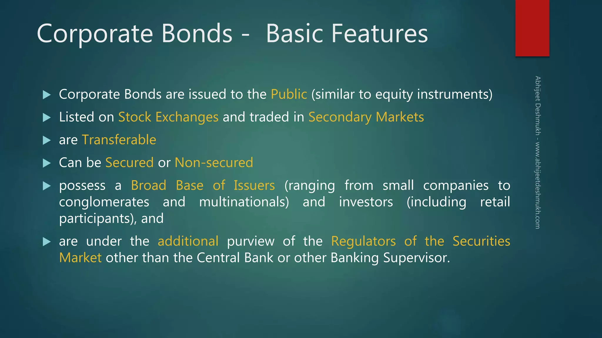 Indian corporate Bond market | PPTX