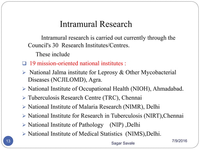 Indian council of medical research (ICMR) | PPTX | Infectious Diseases ...