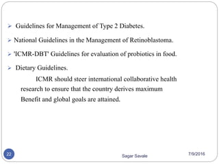 Indian council of medical research (ICMR) | PPTX