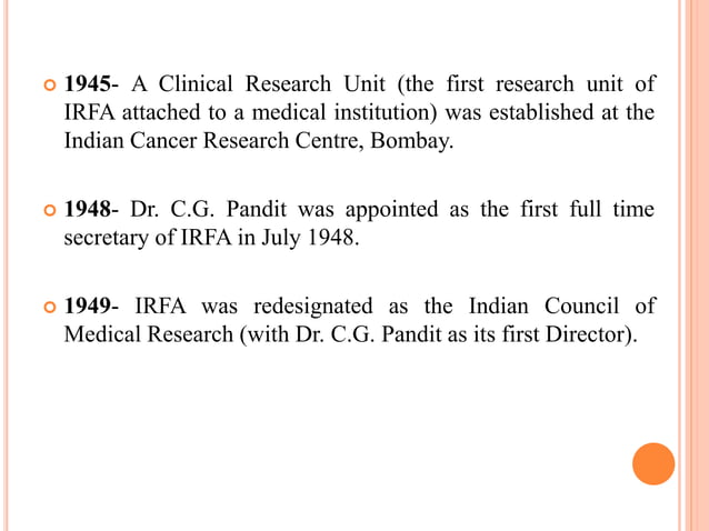 Indian council of medical research (icmr) | PPTX