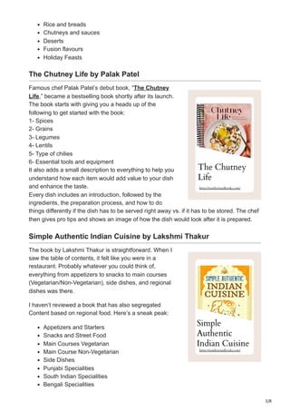 Indian Cuisine Books 2024| Non-Fictional Books | PDF