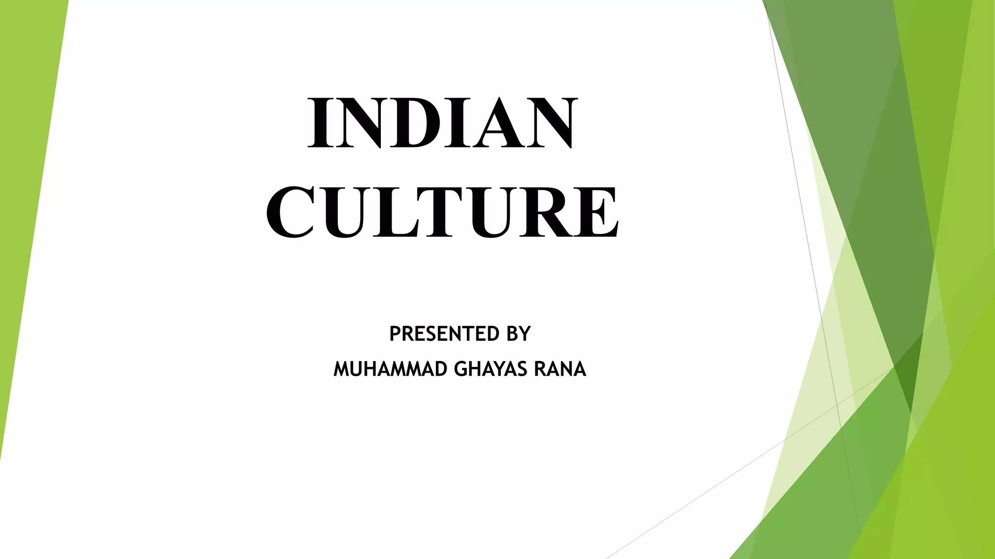 Indian culture | PPTX