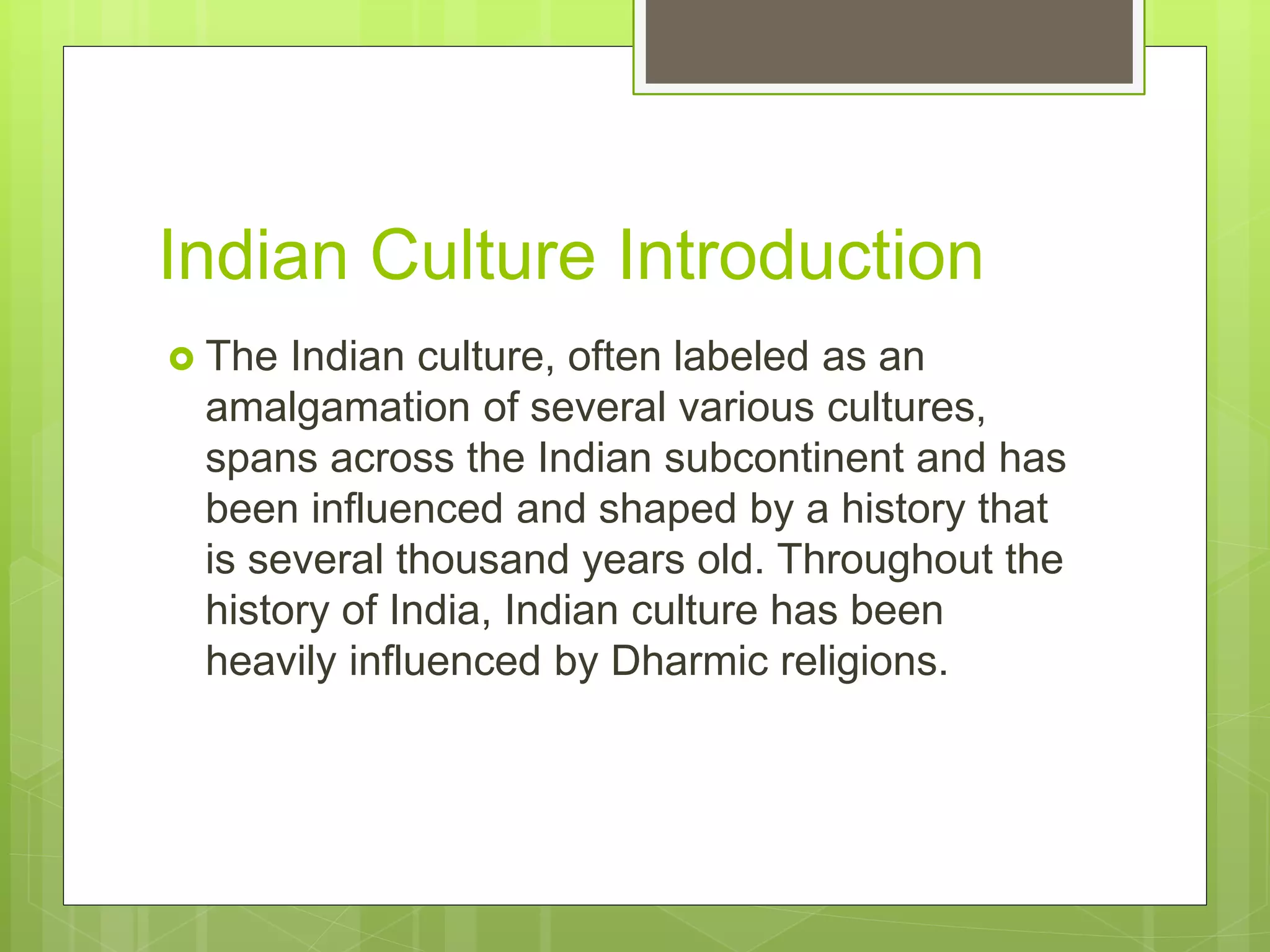 Indian culture | PPTX