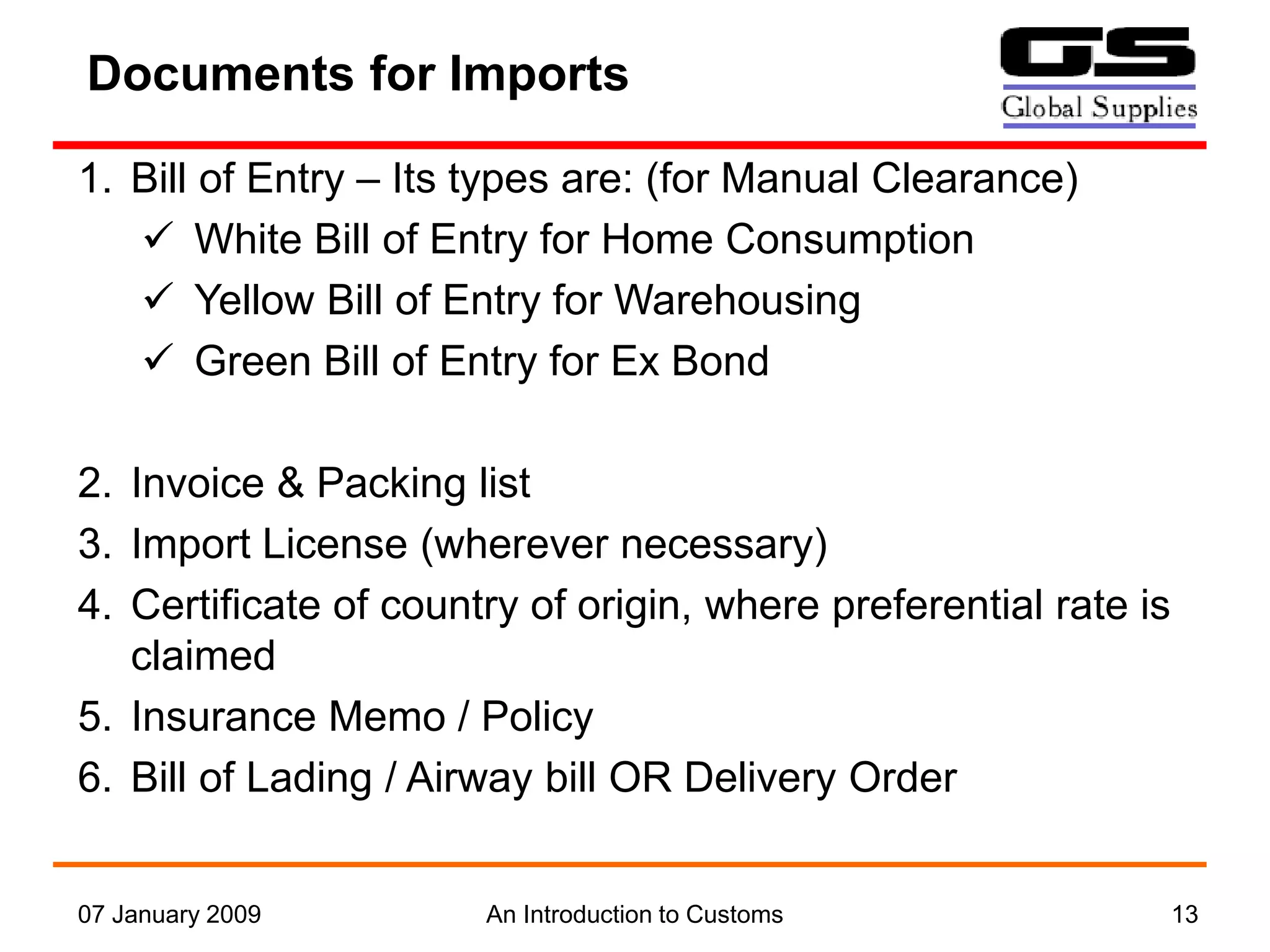 Indian_Customs_Laws_and_Procedures_Intranet.ppt