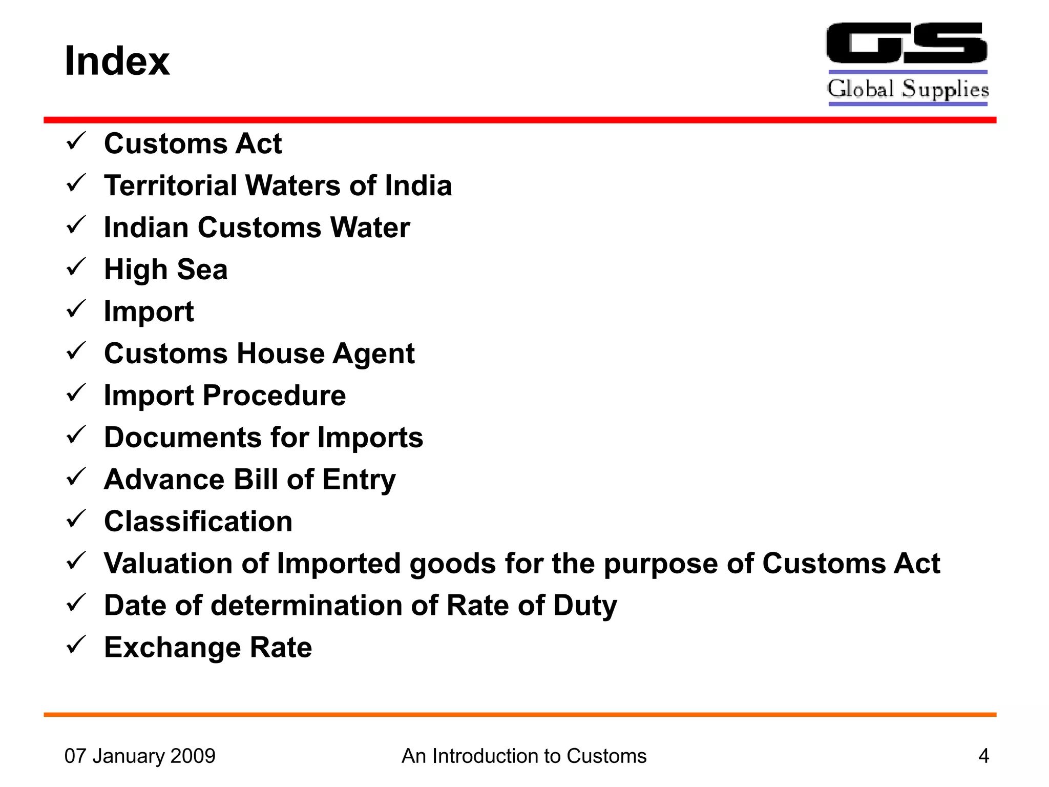 Indian_Customs_Laws_and_Procedures_Intranet.ppt