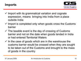 Indian_Customs_Laws_and_Procedures_Intranet.ppt