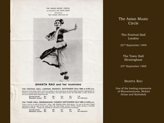 Indian Dance Leaflets, London 1960s & 1970s | PPT