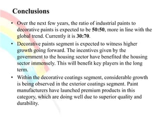 Indian decorative paint industry | PPT