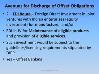 Indian defence offsets illustrated | PDF
