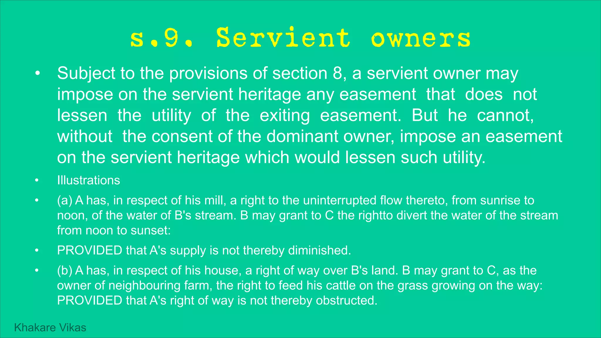 Indian easement act 1882 | PDF