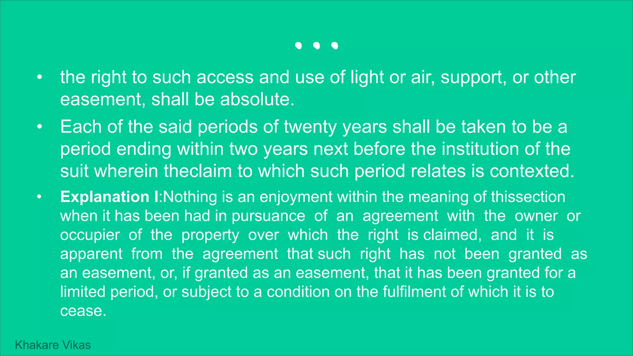 Indian easement act 1882 | PDF