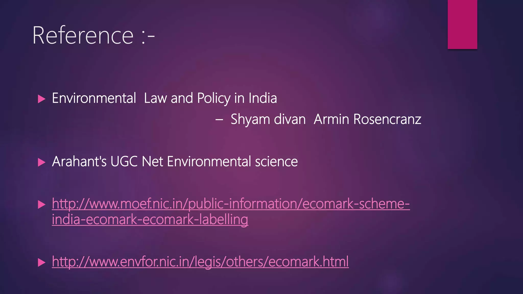 Indian eco mark | PPTX