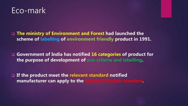 Indian eco mark | PPTX