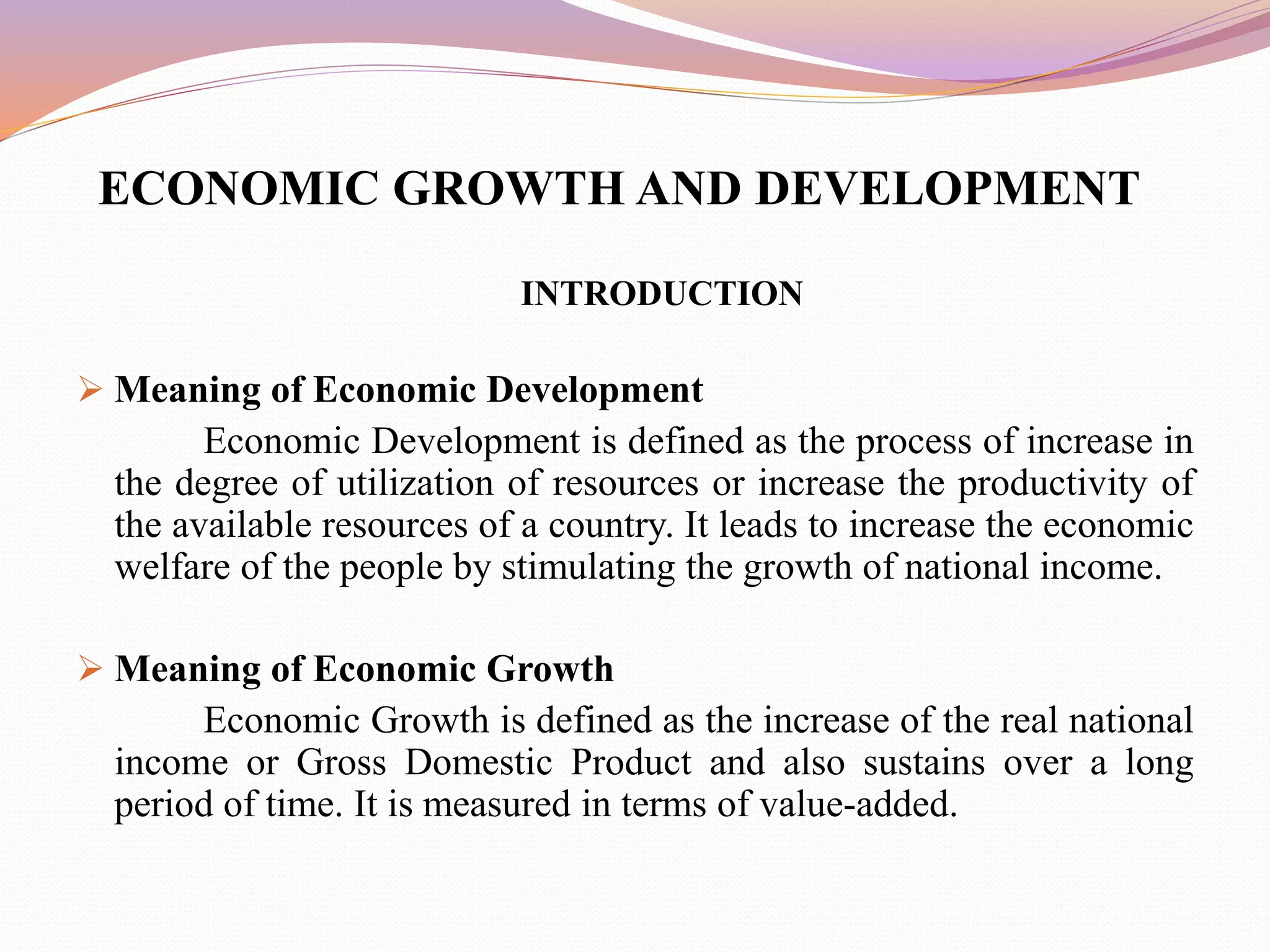 INDIAN ECONOMIC DEVELOPMENT | PPTX