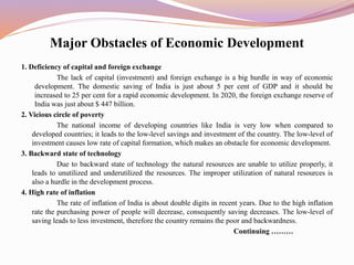 INDIAN ECONOMIC DEVELOPMENT | PPTX