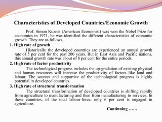 INDIAN ECONOMIC DEVELOPMENT | PPTX