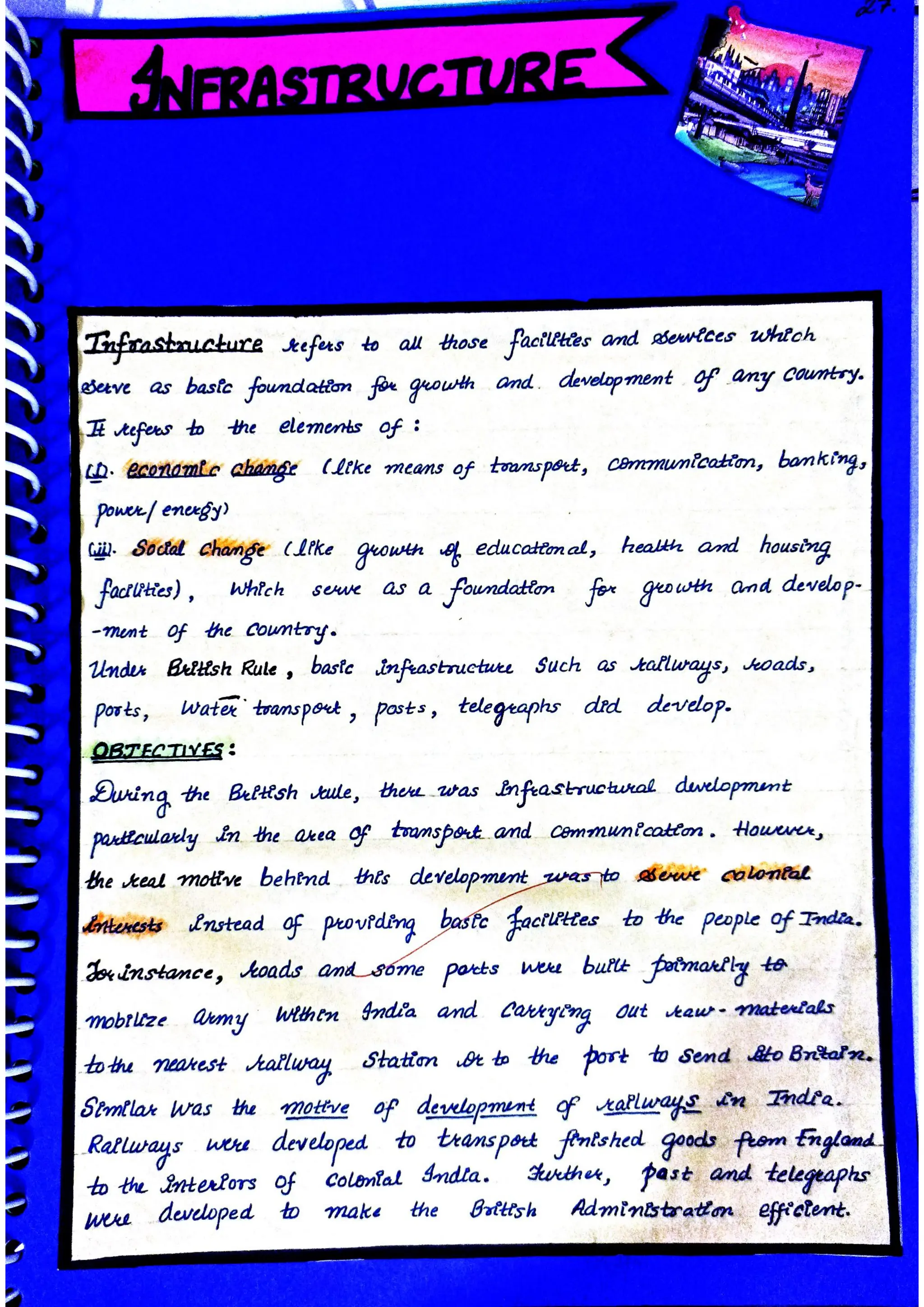 Indian economic development project class 12 | PDF