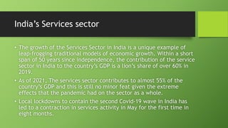 Indian economic growth focusing on sectoral growth | PPT