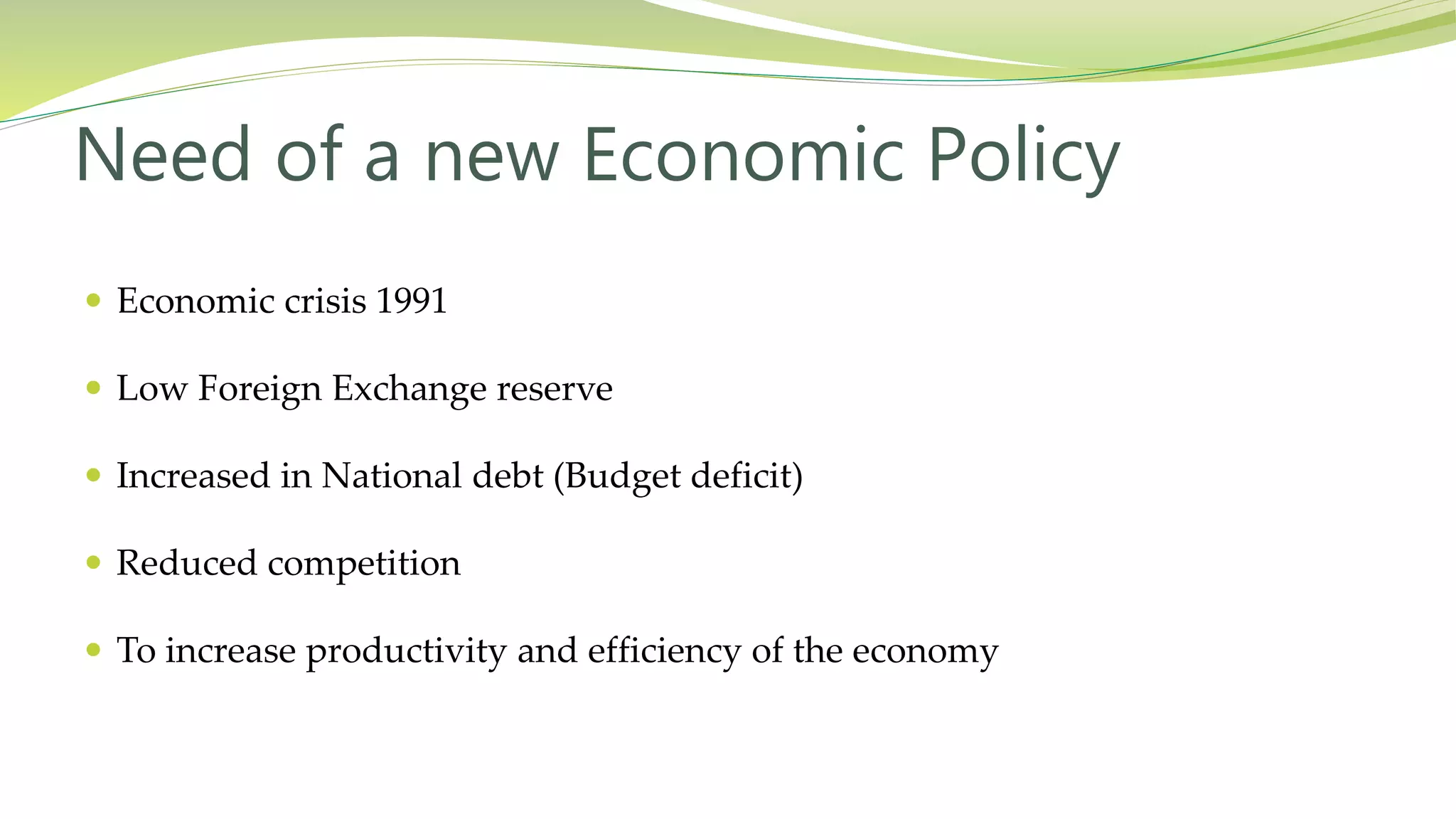 Indian economic reforms 1991 | PPTX