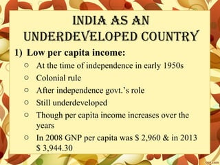 Indian economy Sem 1 BBA | PPT