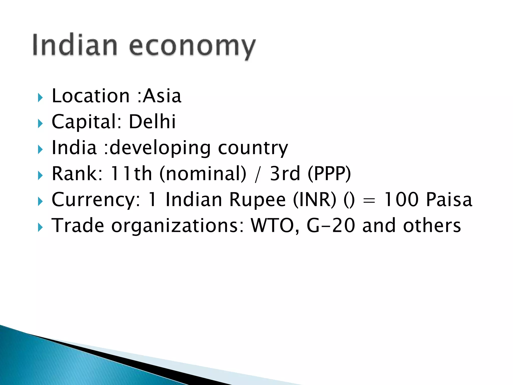 Indian Economy | PPTX