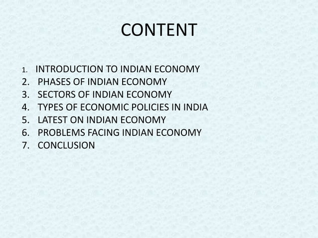 Indian economy | PPT