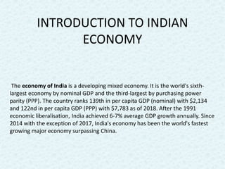 Indian economy | PPT