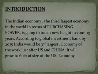 Indian economy | PPTX