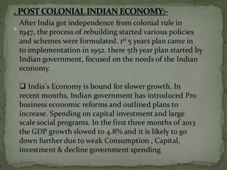 Indian economy | PPTX
