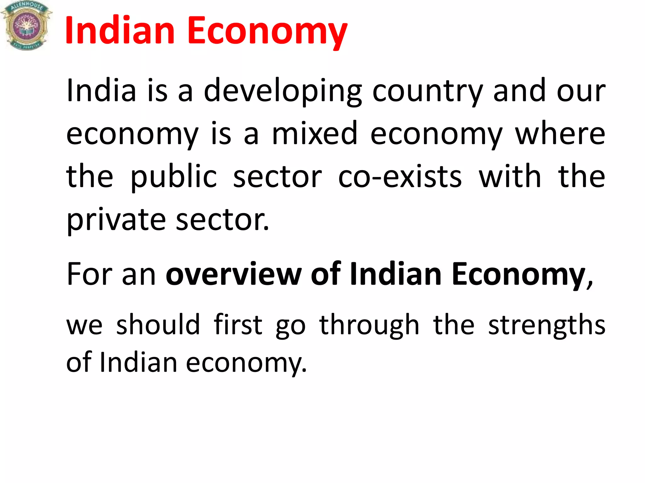 Indian economy 1 | PPTX