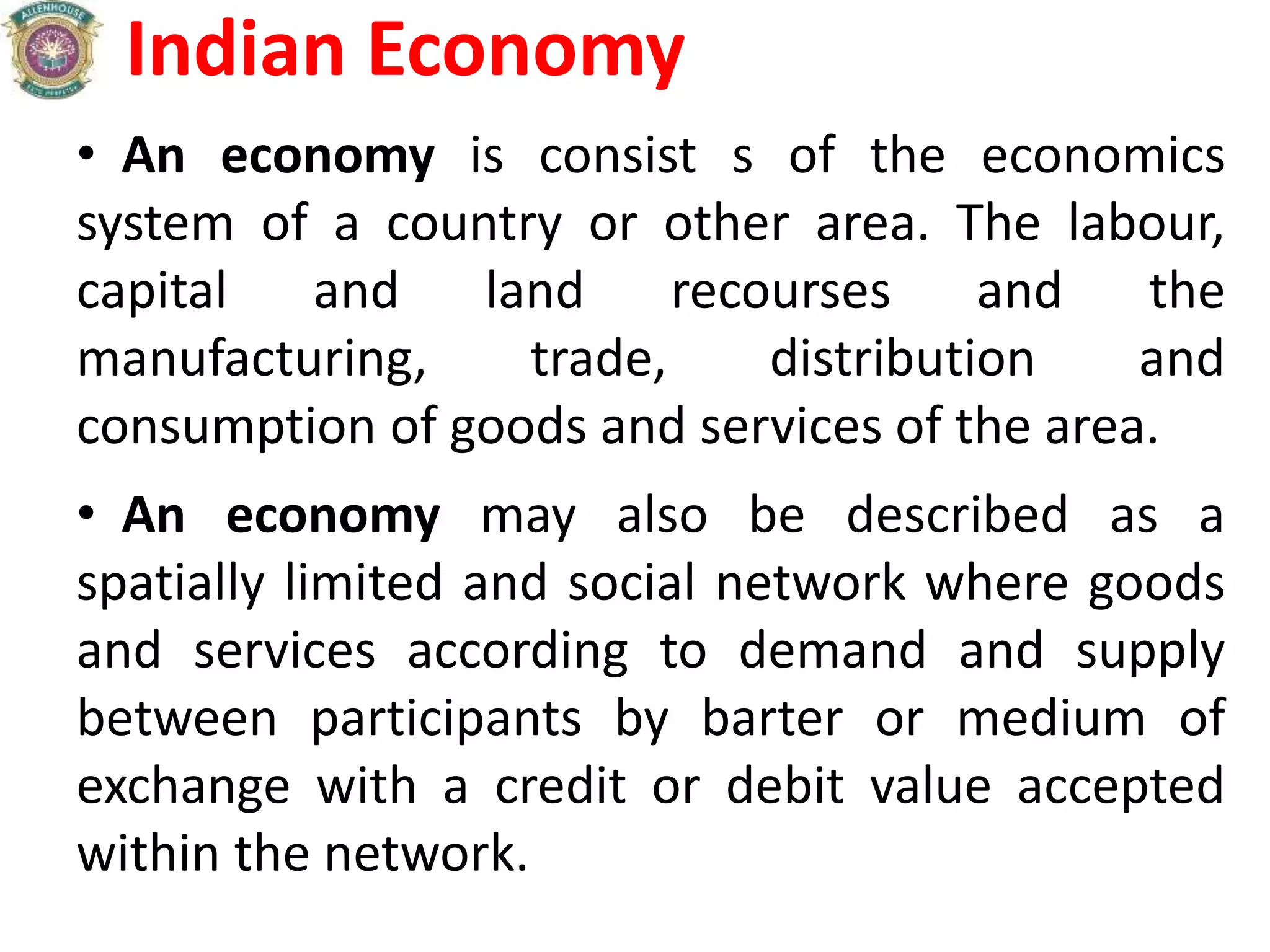 Indian economy 1 | PPTX | Economy | Business and Finance