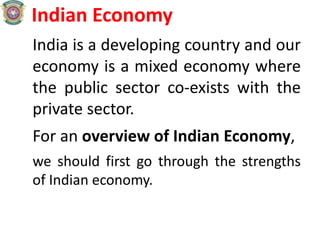 Indian economy 1 | PPTX | Economy | Business and Finance