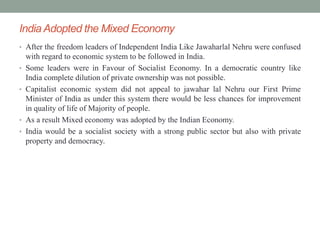 Indian economy(1950 1990) | PPT