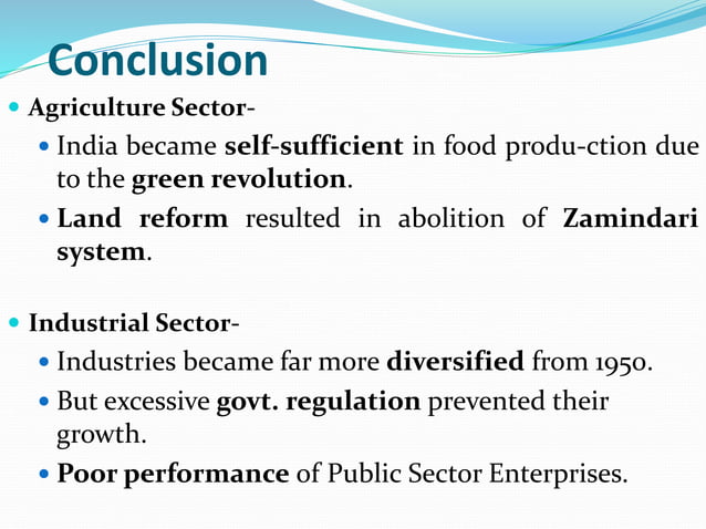 Indian economy 1950 to 1990 | PPTX