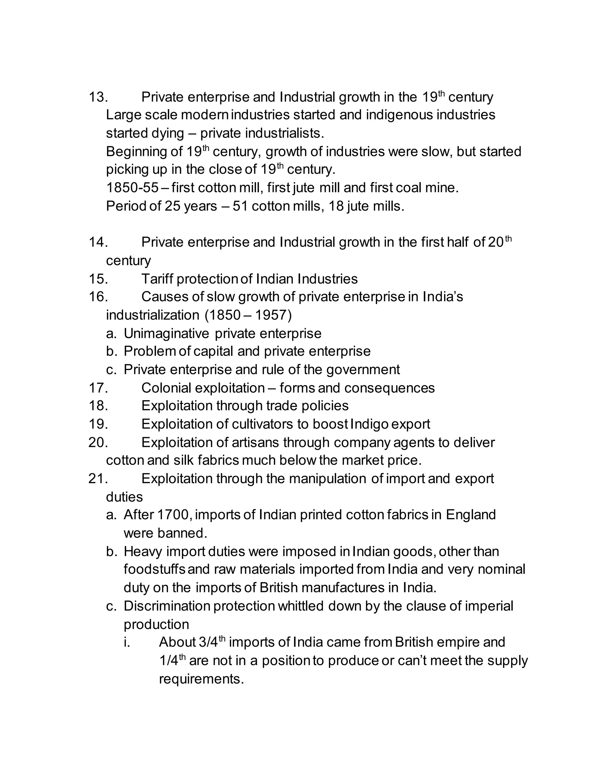 Indian economy notes | DOCX