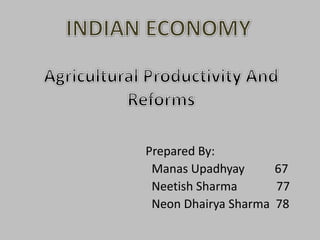 Indian economy ppt | PPT