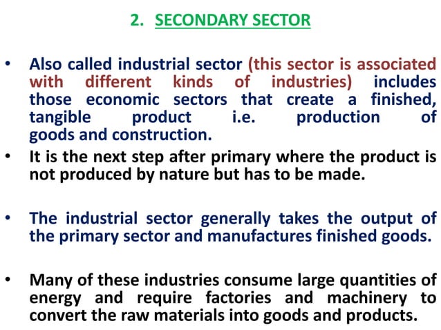 Indian economy sectors | PPT