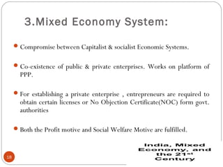 Indian economy system | PPT