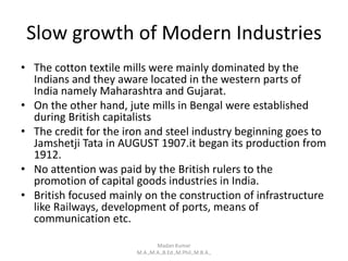 Indian economy on the eve of independence | PPTX