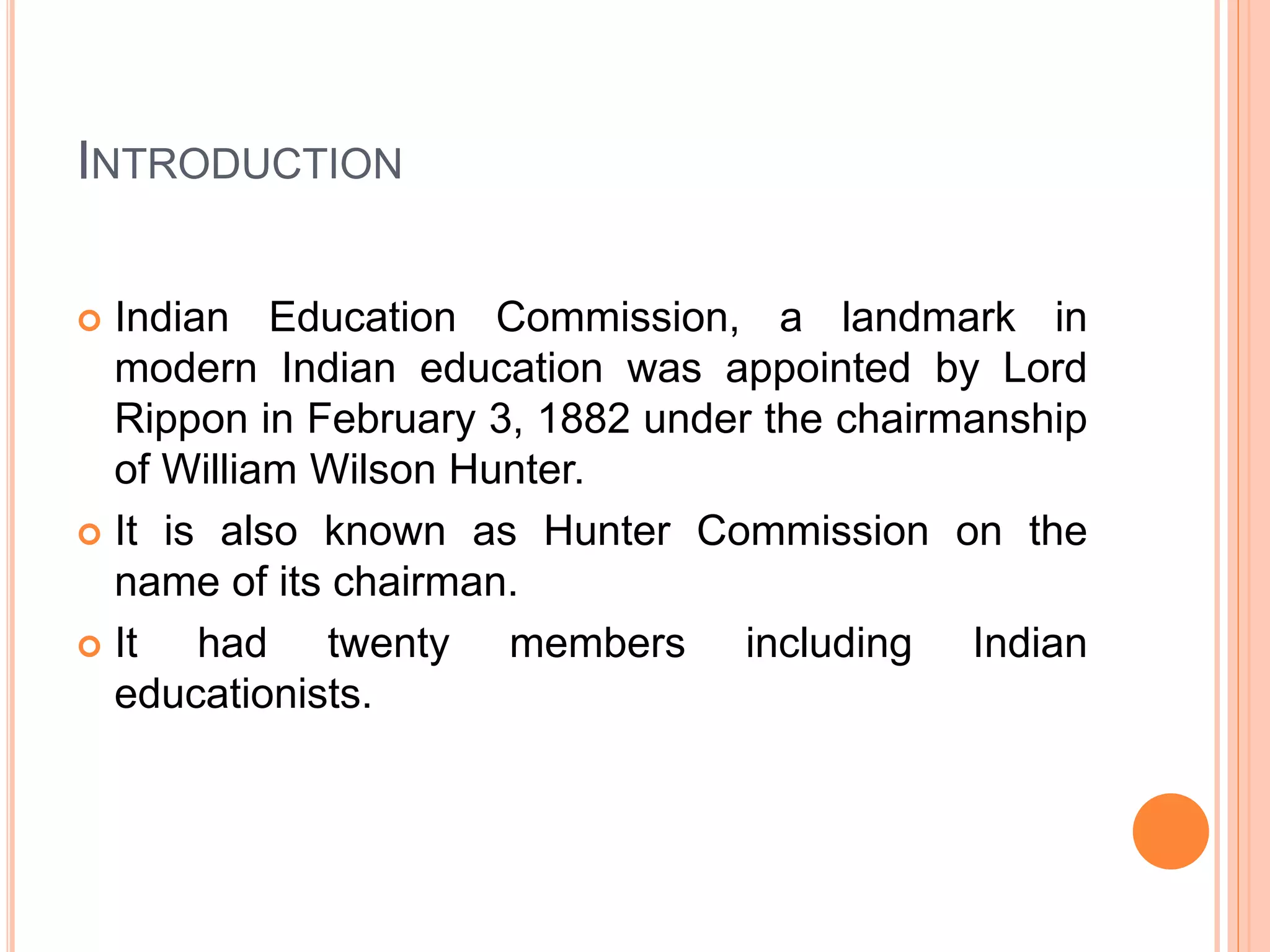Indian education commission | PPTX