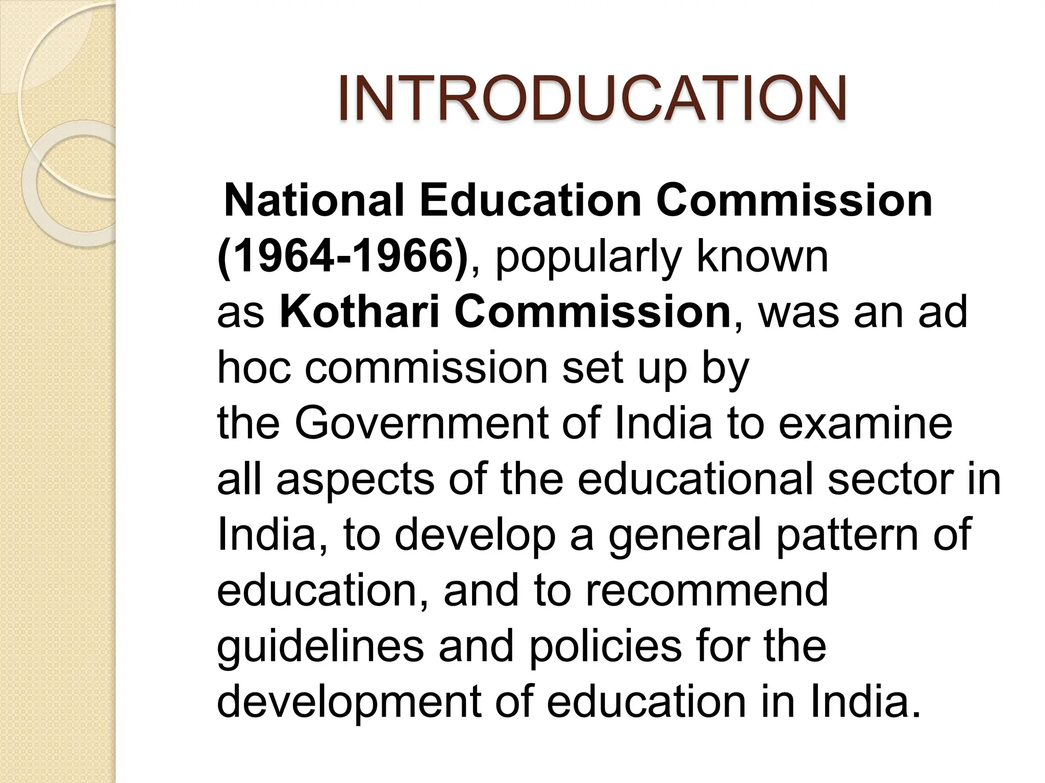 Indian Education Commission 1964-66 (Kothari Commission).pptx