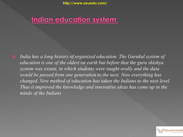 Indian education system | PPTX