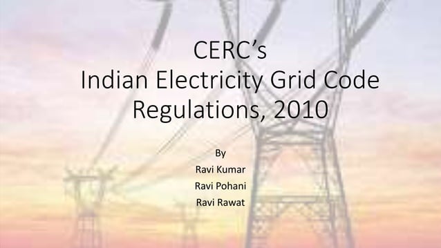 NPTI 15th batch Indian electricity grid code (IEGC) | PPTX